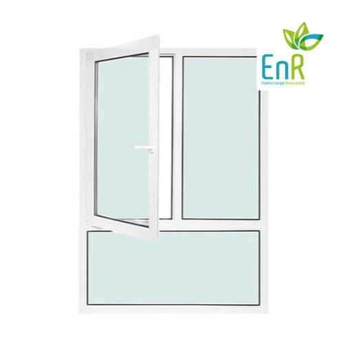 Fenêtre PVC EnR 2 vantaux ouverture à la française avec imposte fixe ...