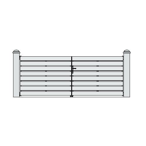 Portail PVC 2 Battants modèle MILAN - Roi le la Fenetre